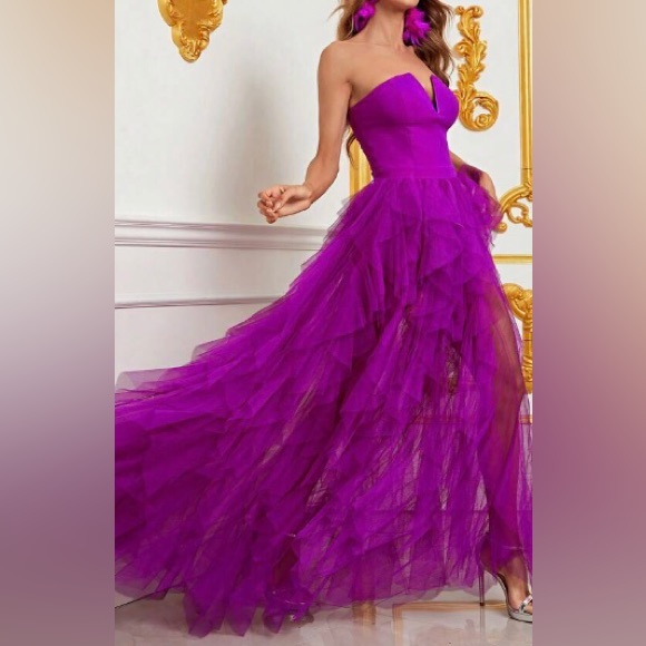 Dresses | Luxe Mesh Party Formal Tube Gown Dress | Poshmark